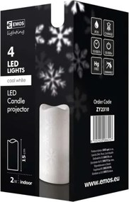 LED vánoční projektor EMOS DCPC05 ZY2310 vločky vnitřní použití 3xAAA nebo USB