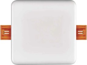 EMOS Bílý vestavný LED panel hranatý 100 x 100mm 8W IP65 ZV2122