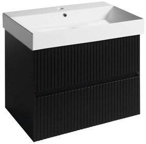 Sapho FILENA umyvadlová skříňka 67x51,5x43cm, černá mat strip FID1270BS