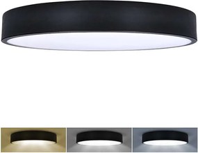 LED stropní světlo Lecce nastavitelné, 2900 lm - průměr 40 cm, černá