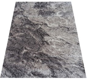 Moderní kusový koberec Panamero 19 Abstraktní šedý béžový Rozměr: 60x100 cm