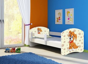 Dětská postel - Pejsek 2 140x70 cm bílá