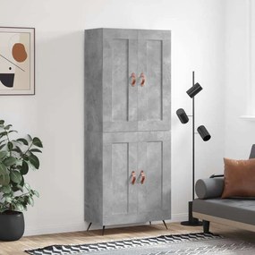 vidaXL Skříň highboard 69,5 x 34 x 180 cm kompozitní dřevo [3199658] Barva: Betonová šedá