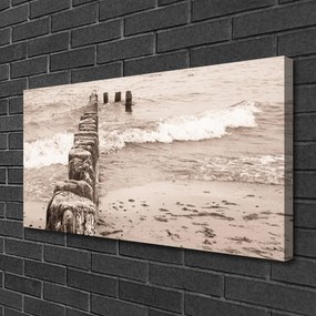 Obraz na plátně Moře Pláž Architektura 125x50 cm