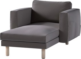 Potah na IKEA Norsborg šezlong s loketními opěrkami barva hnědá látka sametová
