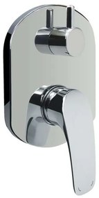 Mereo Mereo, Sprchová podomítková baterie s přepínačem, Eve, Mbox, kulatý kryt, CBV60106B