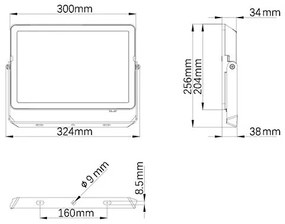 Philips - LED Venkovní reflektor PROJECTLINE LED/100W/230V IP65 4000K