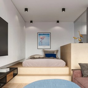 Sollux Lighting Stropní svítidlo TIUBE černé