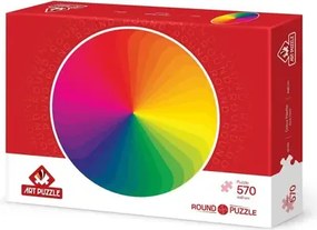 ART PUZZLE Kulaté puzzle Paleta barev / 570 dílků / průměr 46 cm
