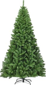 Costway Vánoční stromek 225 cm umělý vánoční stromek se skládacím systémem 1346