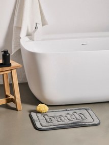 Sinsay - Koupelnový kobereček s nápisem Bath - šedá