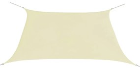 Plachta proti slunci z oxfordské látky čtvercová 2x2 m krémová - Default Title