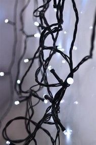 LED vánoční řetěz, 500 LED, 50m, přívod 5m, IP44, bílá