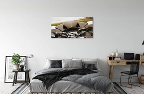 Obrazy na plátně Motocyklu silničního oblohy top 120x60 cm
