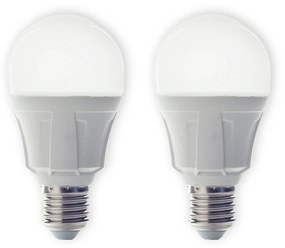 LED žárovka Lindby, sada 2 kusů, E27, 8,5 W, matná, 3 000 K