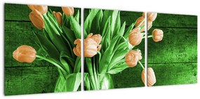 Tulipány ve váze - obraz