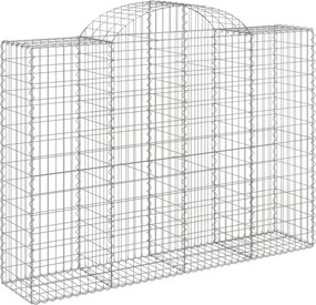 Klenuté gabionové koše 13ks 200x50x140/160cm pozinkované železo 3146373