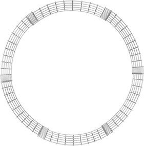 vidaXL Kruhový gabionový sloupek pozinkovaná ocel Ø 100 x 50 cm [152017]