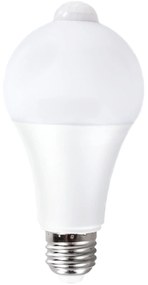 BERGE LED žárovka E27 12W se senzorem pohybu a soumraku