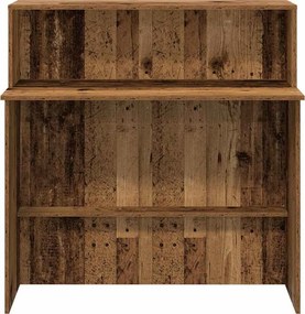 vidaXL Recepční stůl 100x50x103,5 cm kompozitní dřevo [859029] Barva: Černá