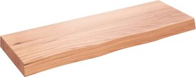 Koupelnová deska hnědá 80x30x(2-6) cm ošetřený masivní dřevo 3156115