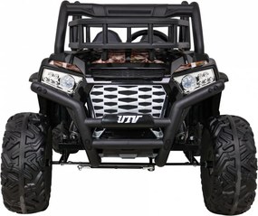 Ramiz Elektrická terénní bugina UTV pro děti černá + dálkové ovládání + zavazadlový prostor + pomalý start + EVA kola + MP3 LED