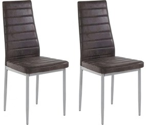 Danish style Jídelní židle Kiki (SET 2 ks), antracitová