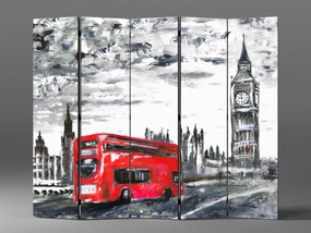 Paraván malba big ben londýn Rozměr: 225 x 180 cm