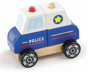Dřevěné policejní auto Viga pro nejmenší