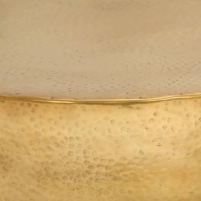 Konferenční stolek mosazný 70 x 30 cm tlučený hliník 246508