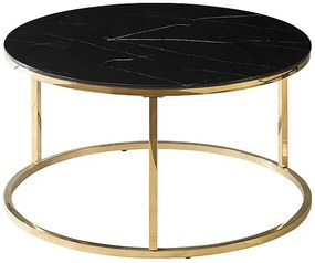 Konferenční stolek Shayna (černá + zlatá). 1050789