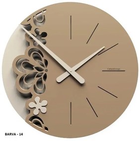 Designové hodiny 56-10-2 CalleaDesign Merletto Big 45cm (více barevných variant) Barva caffe latte-14 - RAL1019