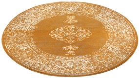 Hanse Home Collection koberce Kusový koberec Gloria 105518 Mustard kruh Rozměry koberců: 160x160 (průměr) kruh