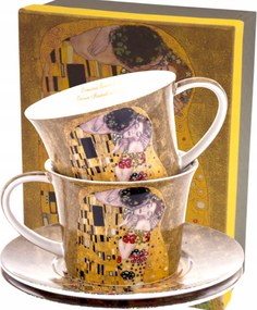 2 ks Šálek Gustav Klimt porcelán 250 ml sada šálků komplet