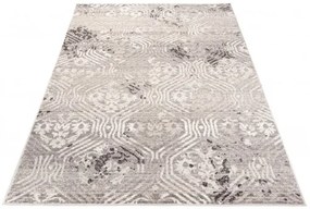 Moderní kusový koberec FIESTA 36136/36922 šedý černý Rozměr: 120x170 cm