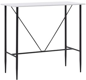 Barový stůl bílý 120 x 60 x 110 cm MDF 281547