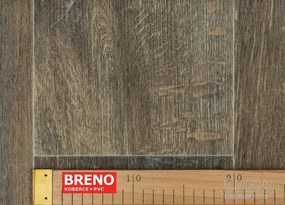 Breno PVC TOPTEX Texas Oak 620D – tmavě hnědé dřevo, šíře 500 cm