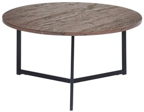 Konferenční stolek tmavé dřevo/černý TIPPO Beliani