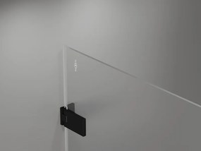 Mexen Lunar-F, skládací sprchový kout levý 100 x 80 cm, 8mm čiré sklo, černý profil, 836-100-080-70-00-L