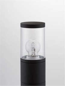 NV 9002874 Venkovní sloupkové svítidlo CETERA černý hliník a akryl E27 1x12W 220-240V IP54 bez žárovky - NOVA LUCE
