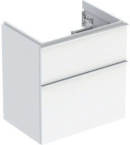 Geberit iCon Skříňka pod umyvadlo 59,2 x 61,5 cm, bílá lesklá, madlo lesklý chrom 502.307.01.2