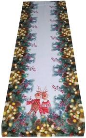 Vánoční ubrus - běhoun na stůl CHRISTMAS FRIENDS 40x180 cm Mybesthome