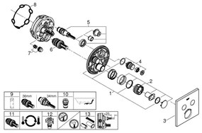 GROHE 29124A00 - Termostatická baterie GROHTHERM SMARTCONTROL grafit