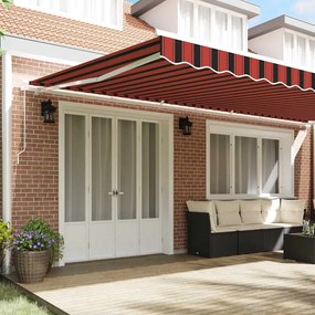 Stahovací markýza Oranžová a hnědá 600 × 300 cm 3331589