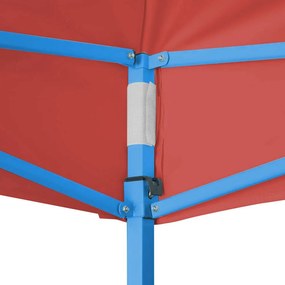 Skládací zahradní pavilon - různé typy - 2,9x5,7m - červená - pavilon