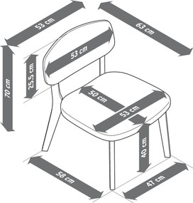 Tchibo - Lounge židle - barva: šedá