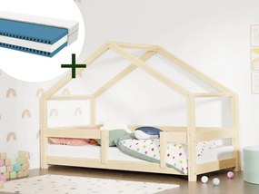Benlemi Domečková postel LUCKY 90x200 cm + matrace METROPOLIS Zvolte barvu: Bílá