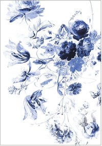 Tapeta Royal Blue Flowers III