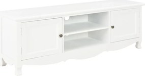 vidaXL TV stolek 120 x 30 x 40 cm dřevo [249889] Barva: Bílá