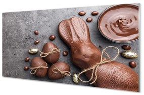 Obraz na skle Čokoládová tyčinka králík 120x60 cm